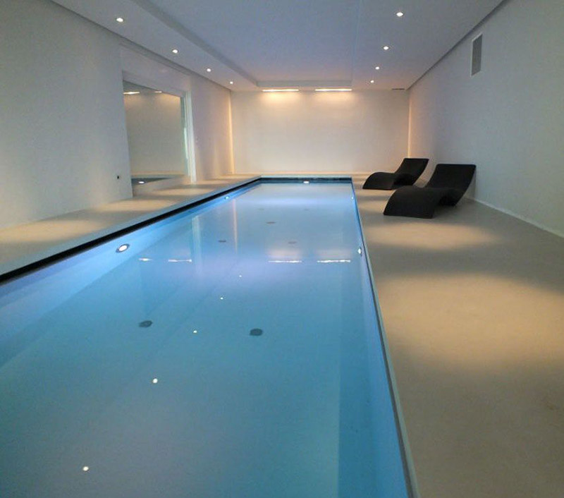 Piscina interna a sfioro: No Limit | Baires Piscine